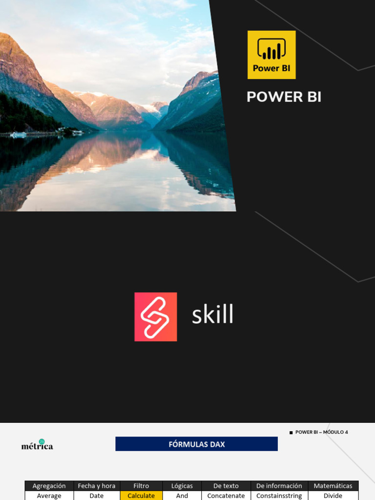 Clases Skill Power BI - Sesión 4 | PDF