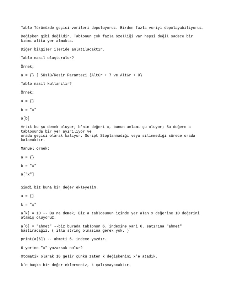 5 - MTA-SA Lua Tablo | PDF