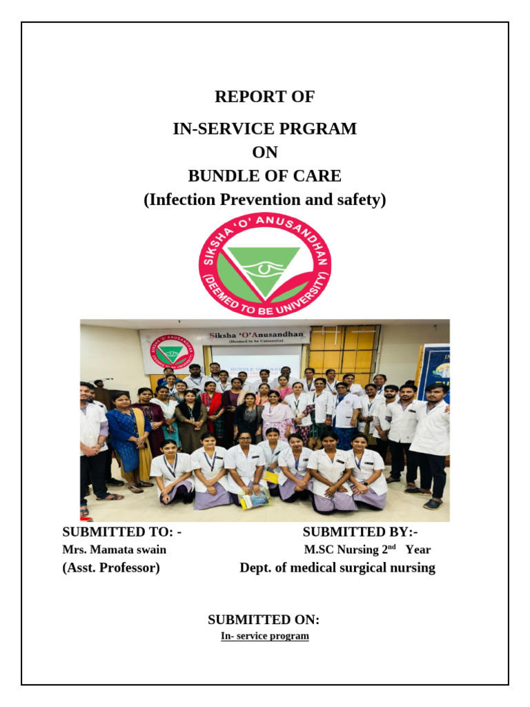 IN-SERVICE PROGRAM REPORT | PDF