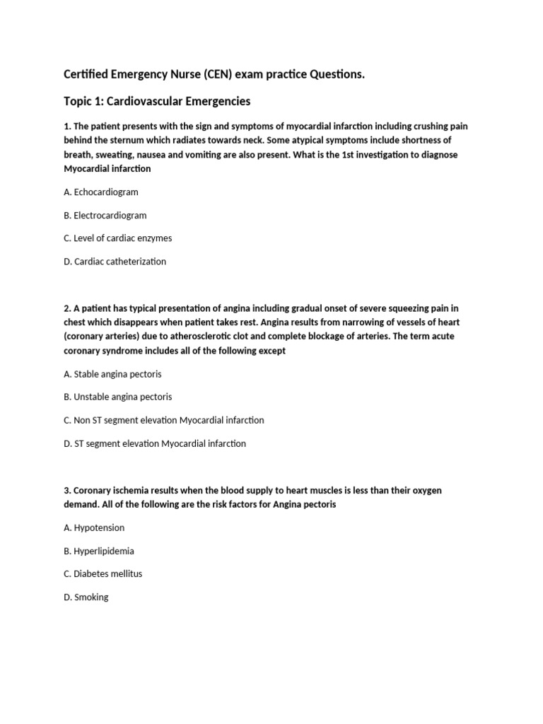 CEN Practice 1 Complete File | PDF