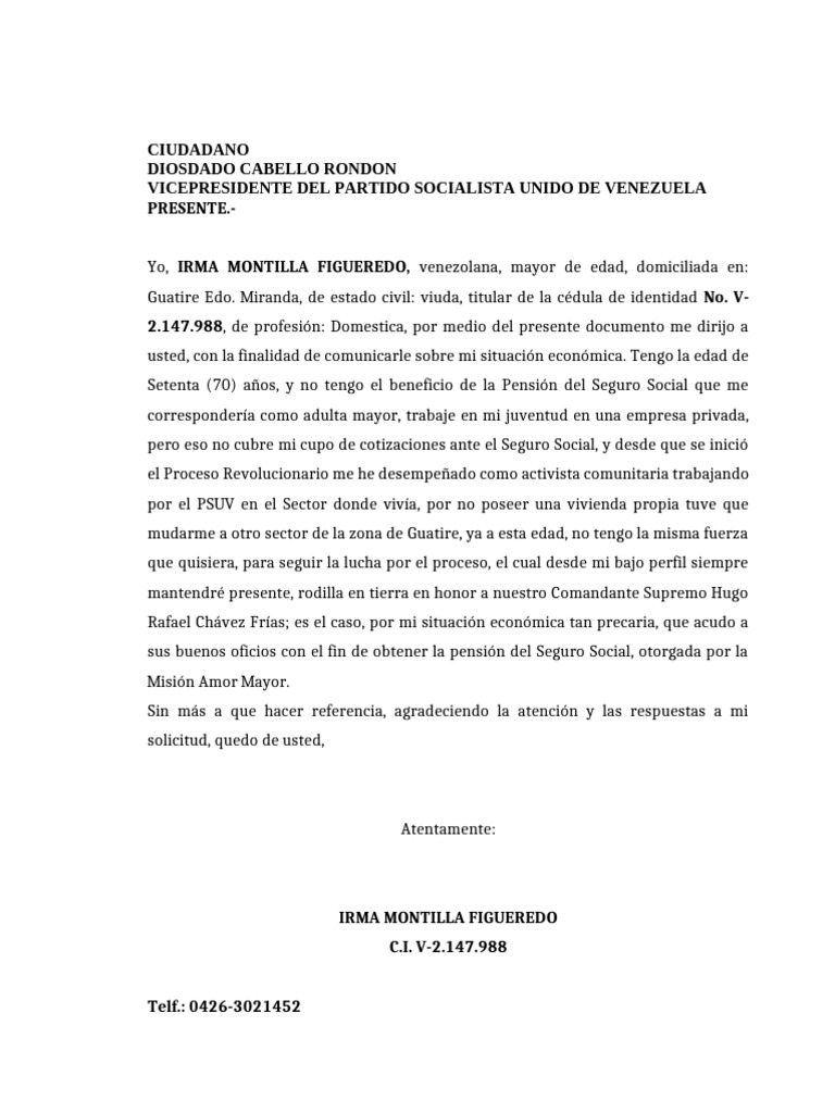 A Quien Pueda Interesar | PDF