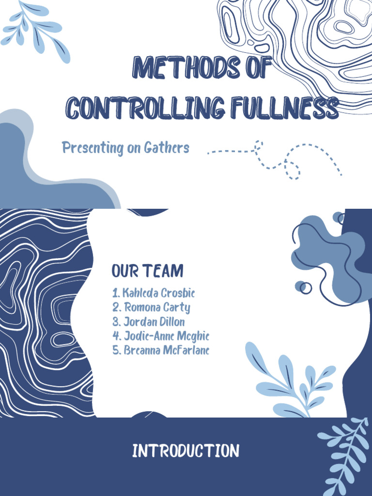 Methods of Controlling Fullness | PDF