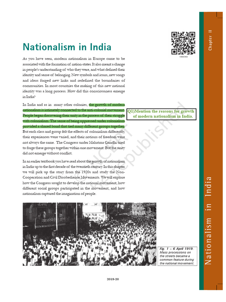 Nationalism in India NEW 1 | PDF
