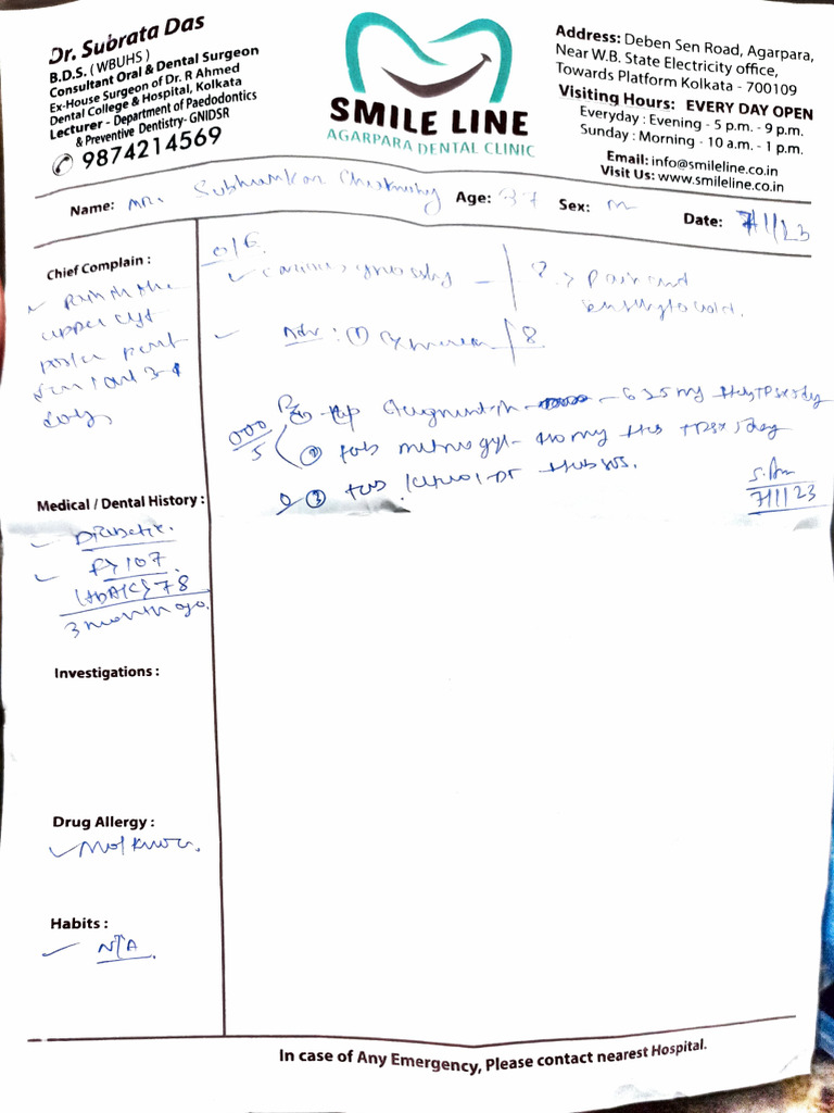 Dental Prescription | PDF
