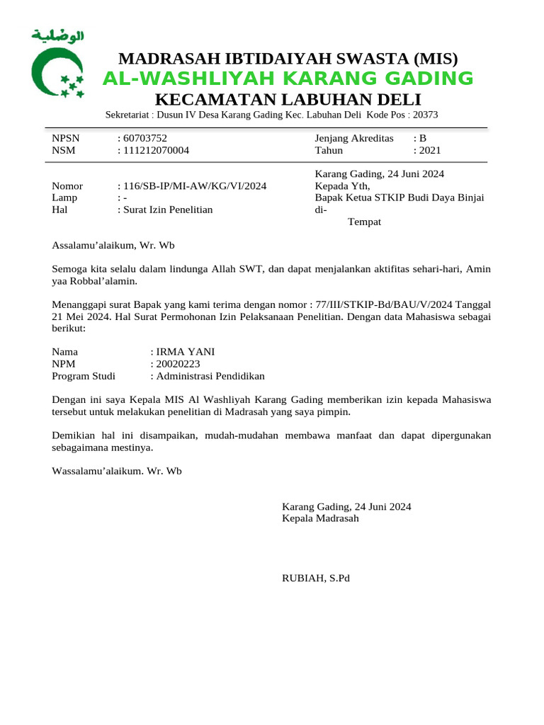 Balasan Penelitian | PDF