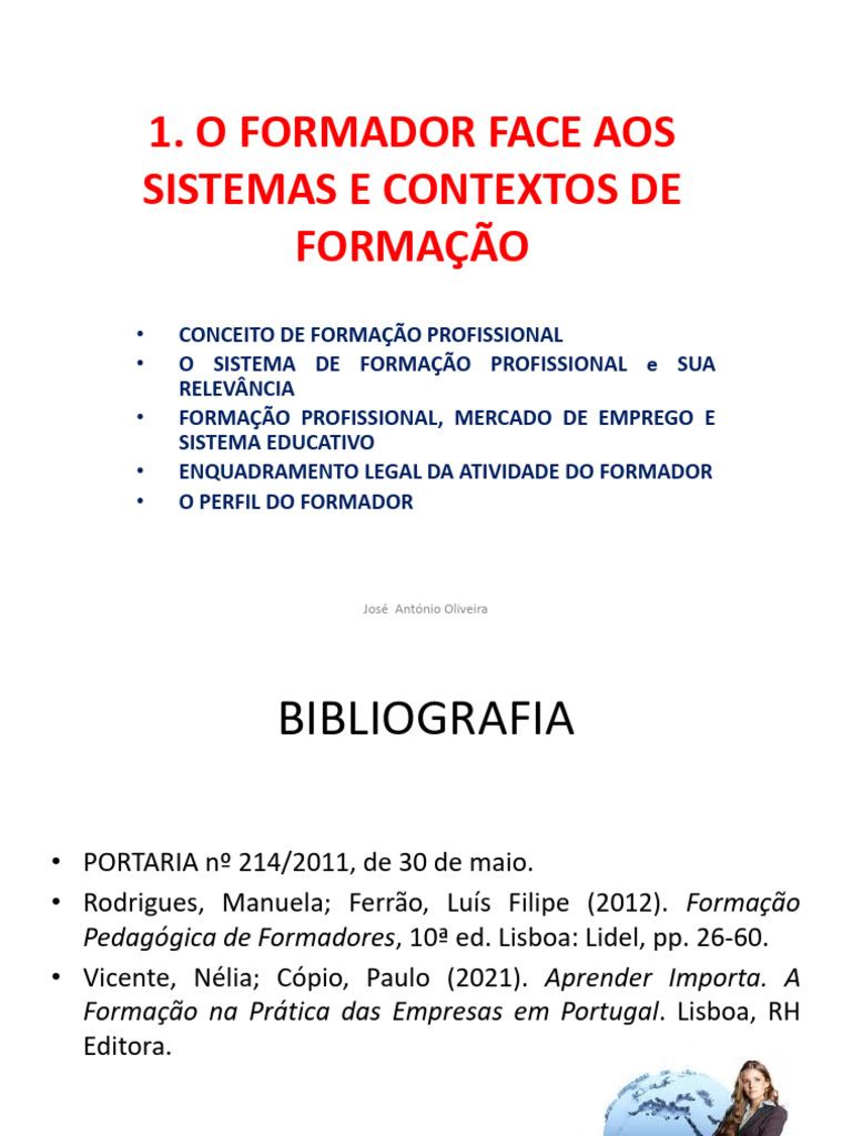 CGF 1 - O Formador Formação Profissional | PDF