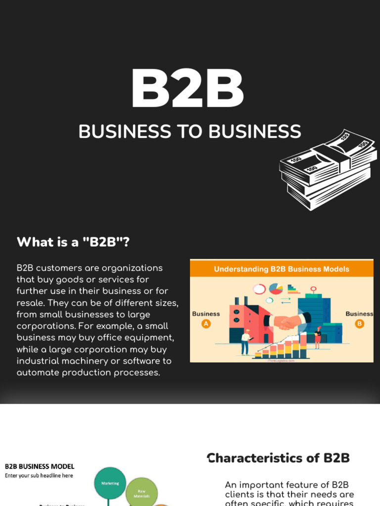 B2B Business To Business | PDF