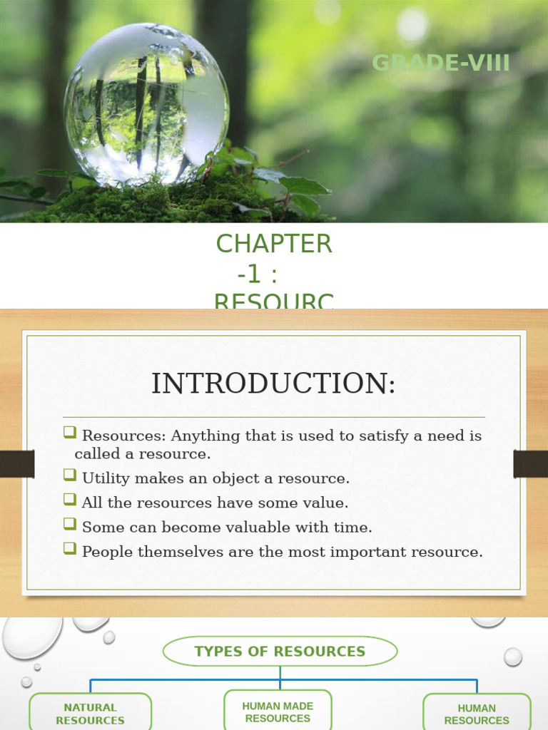 Understanding Resource Types and Conservation | PDF | Resource ...