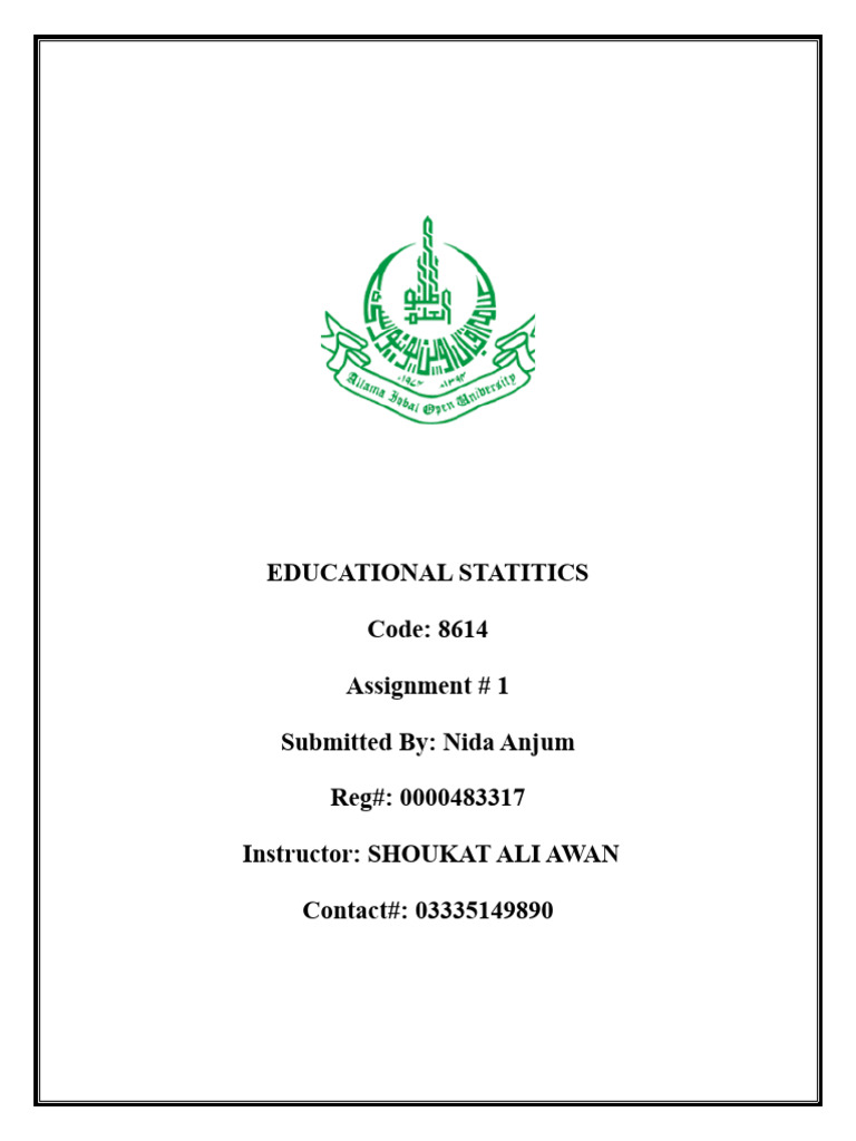 8614 Ass #1 Nida Anjum | PDF