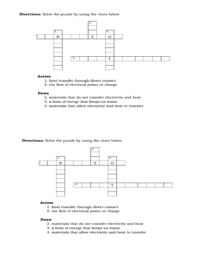 Activity-Conductors of Heat and Electricity | PDF