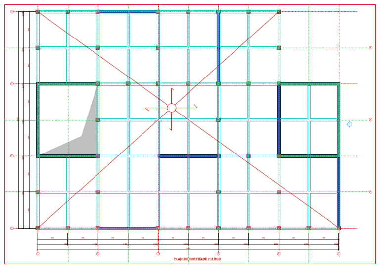 Plan de Coffrage PH RDC | PDF