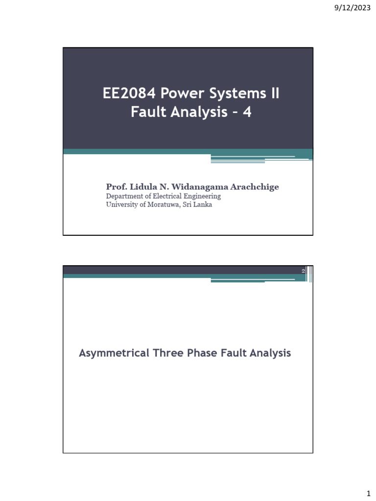 Fault Analysis 4 | PDF