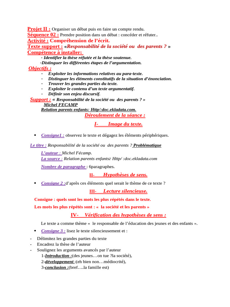 Projet II Concession Réfutation | PDF