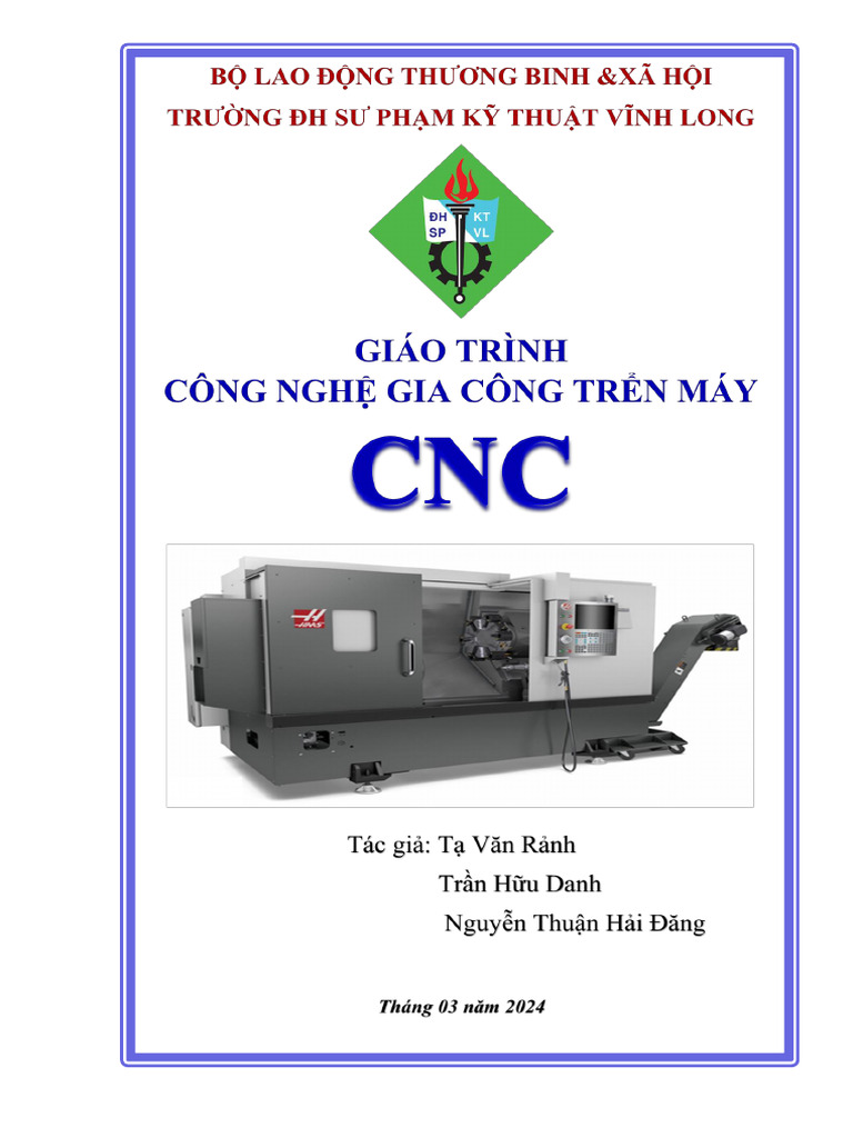 Giao Trinh Cong Nghe Gia Cong CNC | PDF