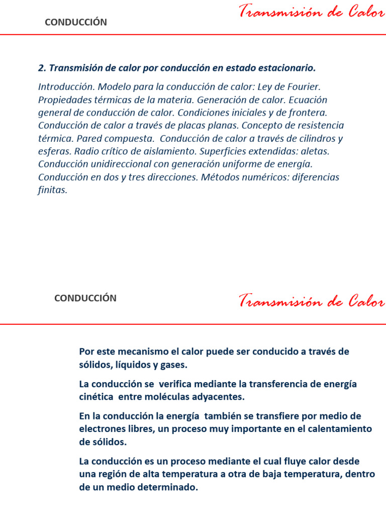 Tema 1 Transmision de Calor | PDF