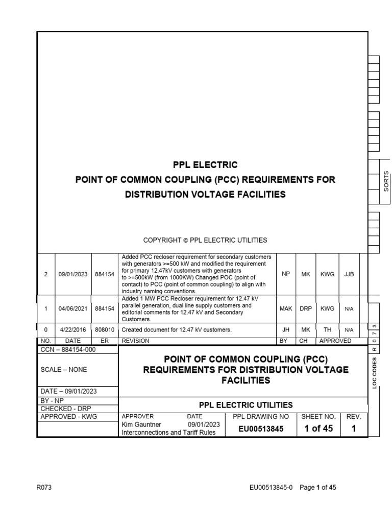 Point of Contact Requirements 12kV | PDF | Electric Power Distribution ...