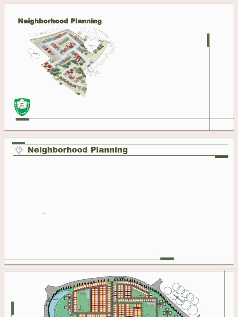 Principles of Neighborhood Planning | PDF | Neighbourhood | Community