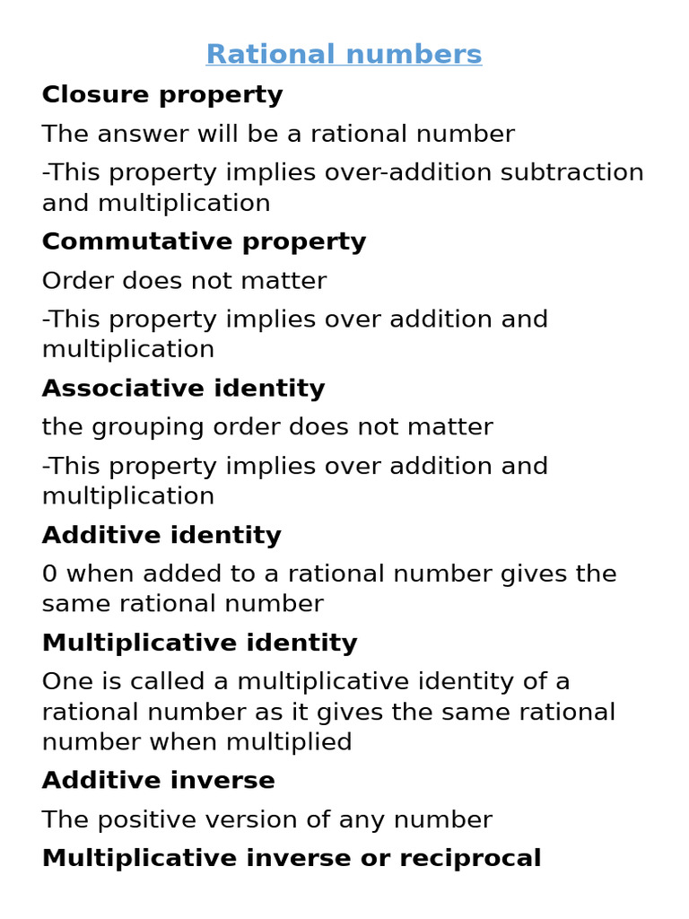 Maths Notes | PDF