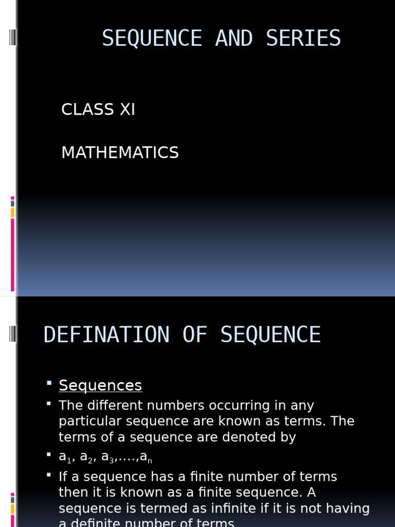 Sequence and Series | PDF