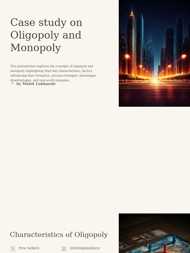 Oligopoly and Monopoly A Deep Dive | PDF