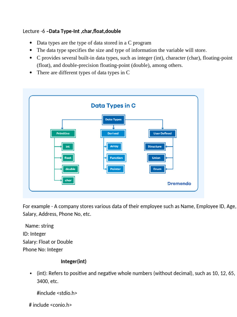 C Programming Notes | PDF