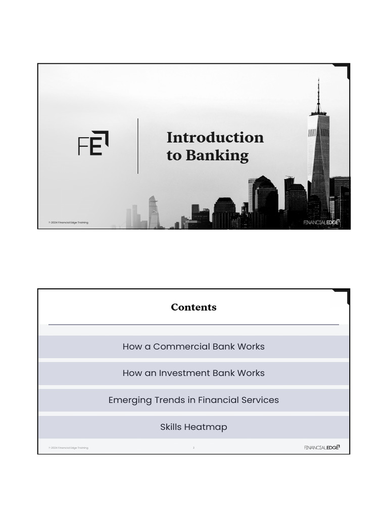Intro To Banking Summary | PDF