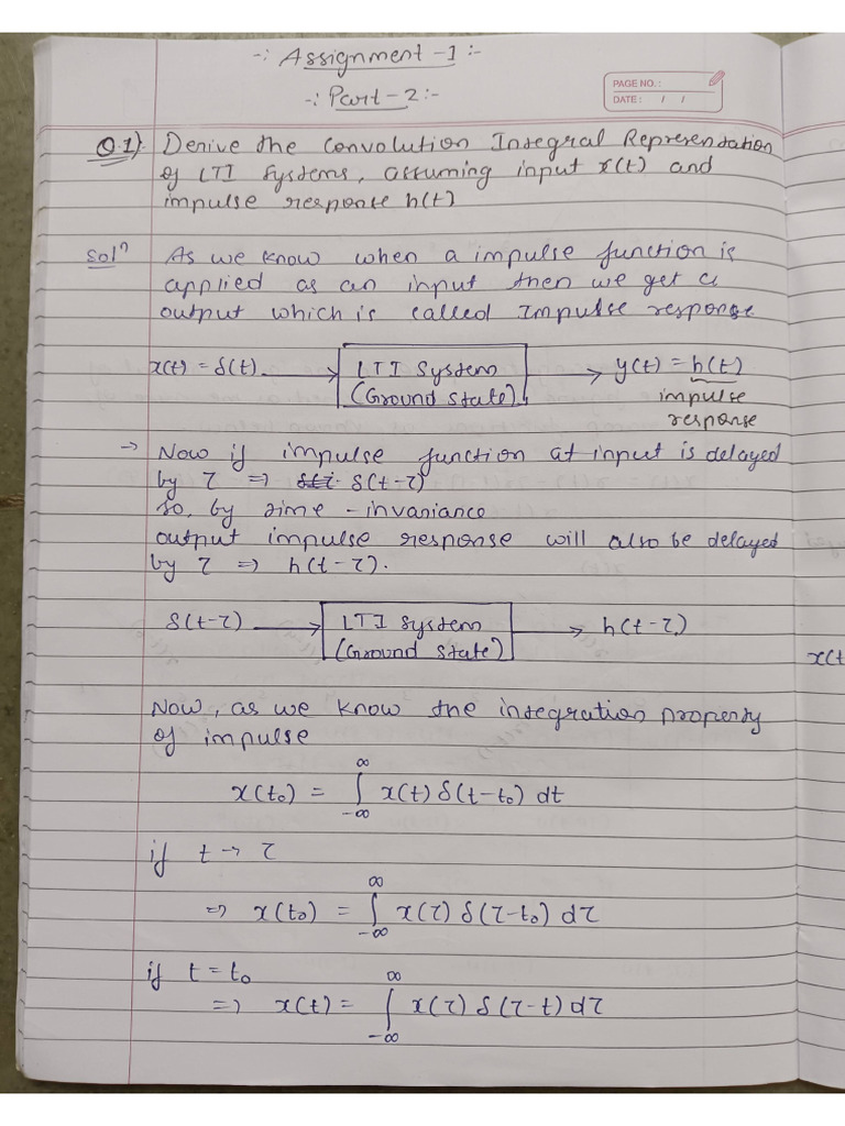 Assignment 2 Signal System | PDF