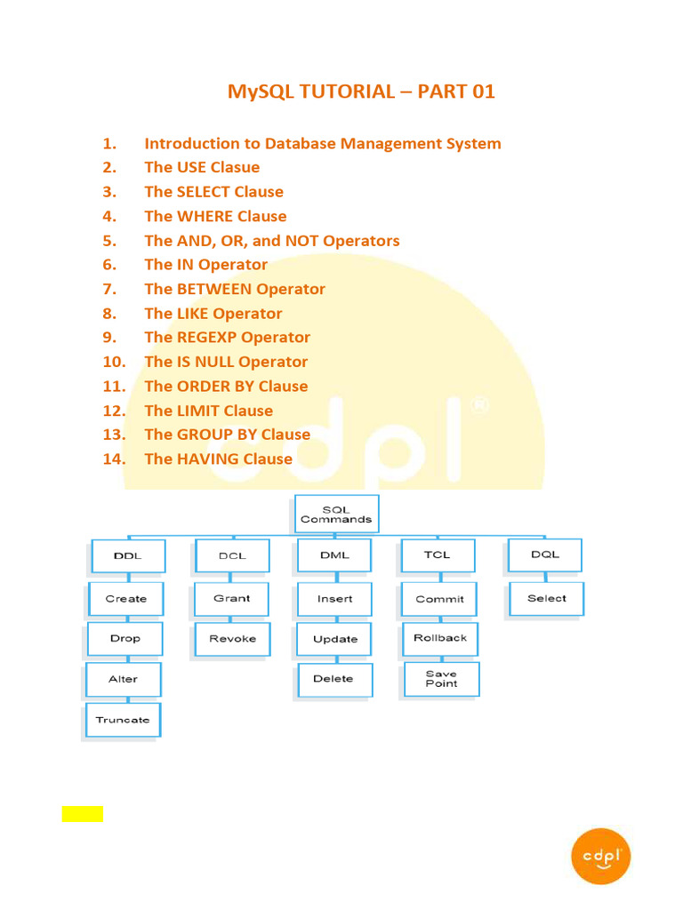 MySQL - DQL - Select | PDF
