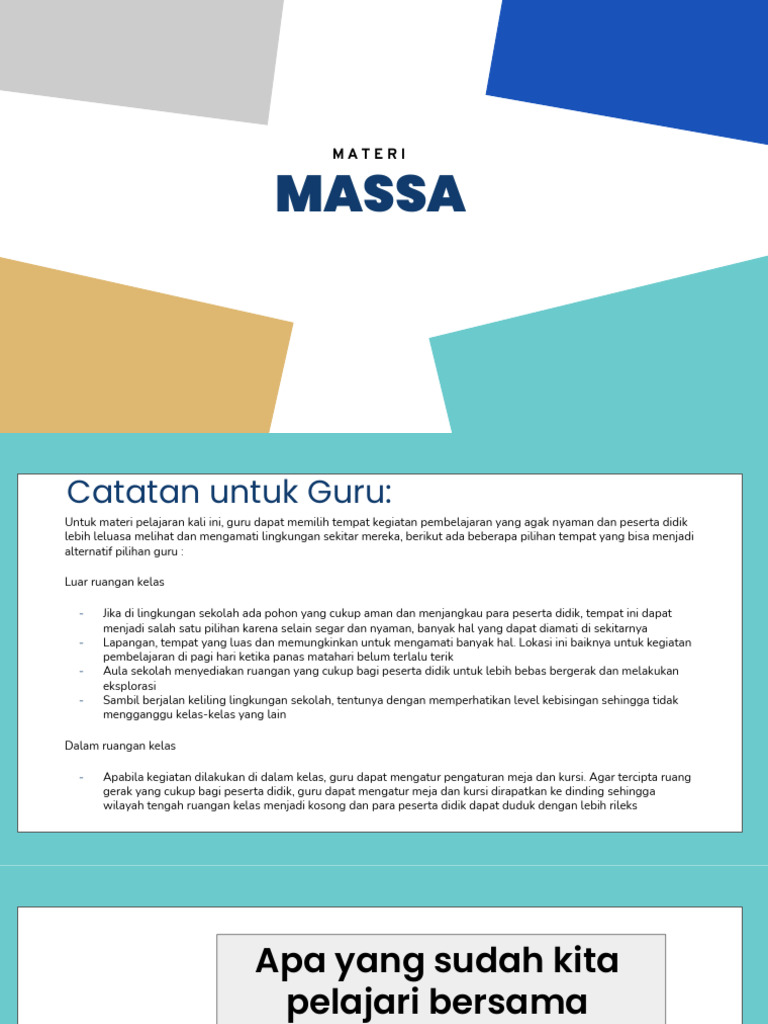 Materi Masa | PDF