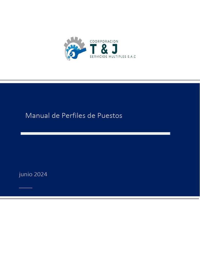 14.manual de Perfiles de Puesto T&J | PDF