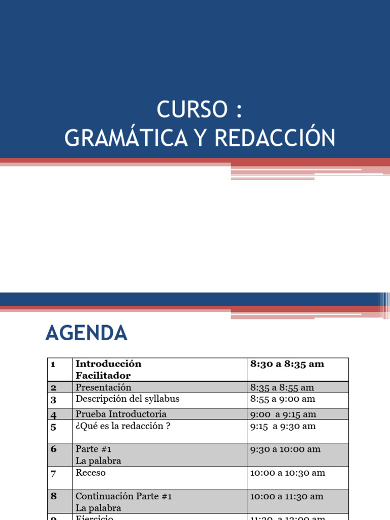 Clase #1-2-3. Gramatica y Redacción | PDF | Coma | Adverbio