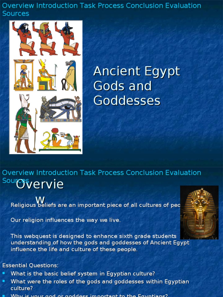 Ancient Egyptian Gods Webquest | PDF