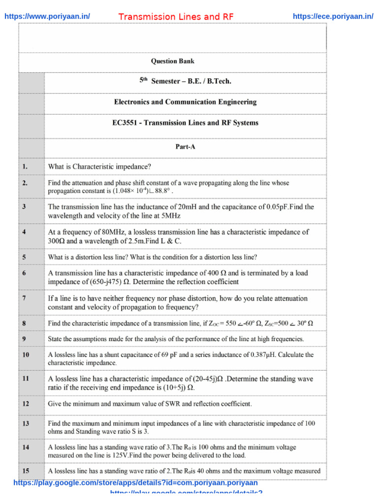TLRF Question Bank | PDF