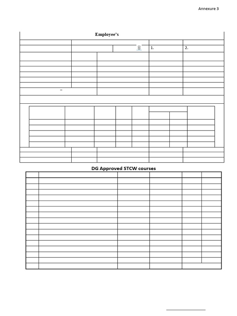 Application Form For Employment For General Roster Ratings (To Be ...