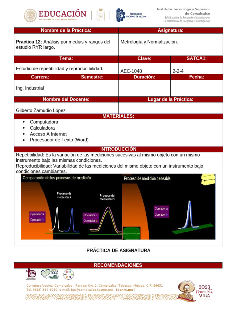 Análisis R&R en Metrología Industrial | PDF | Medición | Exactitud y ...