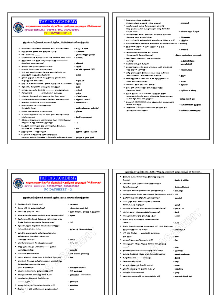 Daysheet - 1-40 Overall-1 | PDF