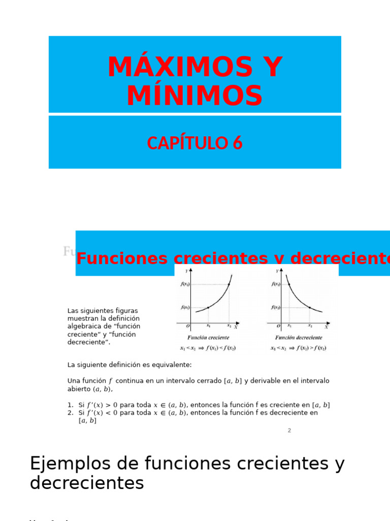 Máximos y Mínimos | PDF