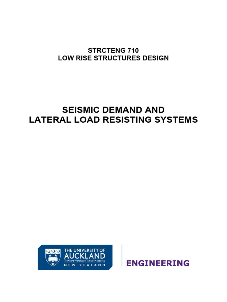 Seismic Demand And Lateral Load Resisting Systems Pdf