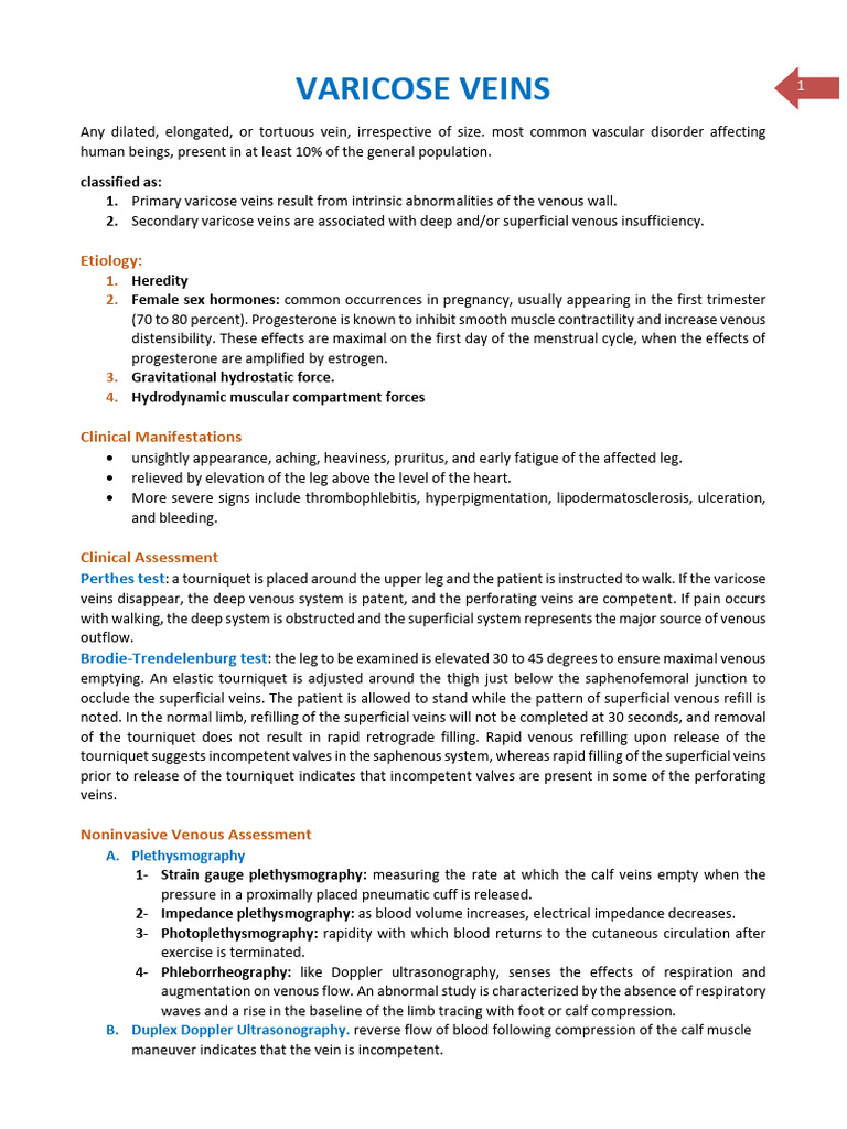 Varicose Veins | PDF