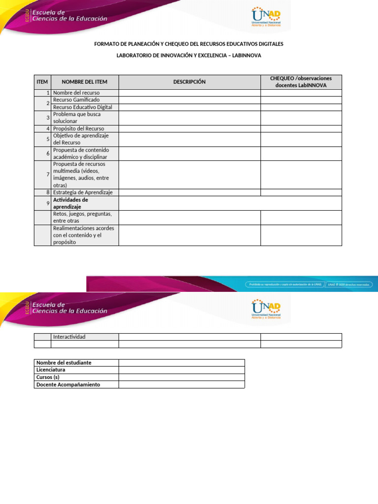 Anexo 6 - Planeacion Recursos LABINNOVA | PDF
