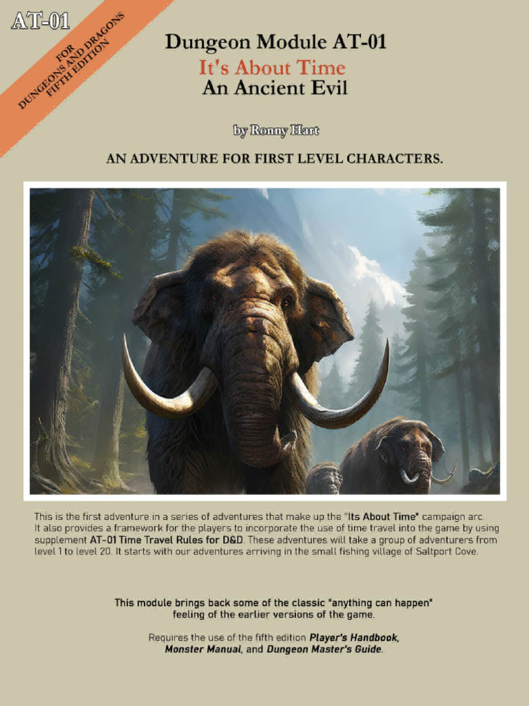 AT-01 An Ancient Evil | PDF