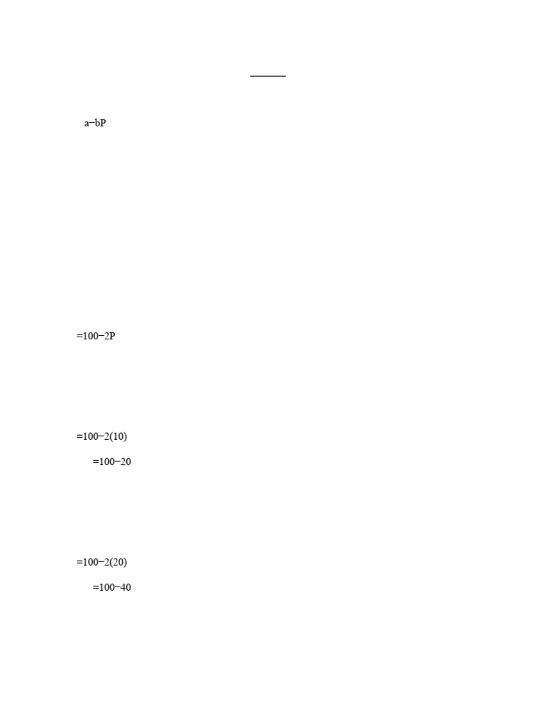 Demand Equation | PDF