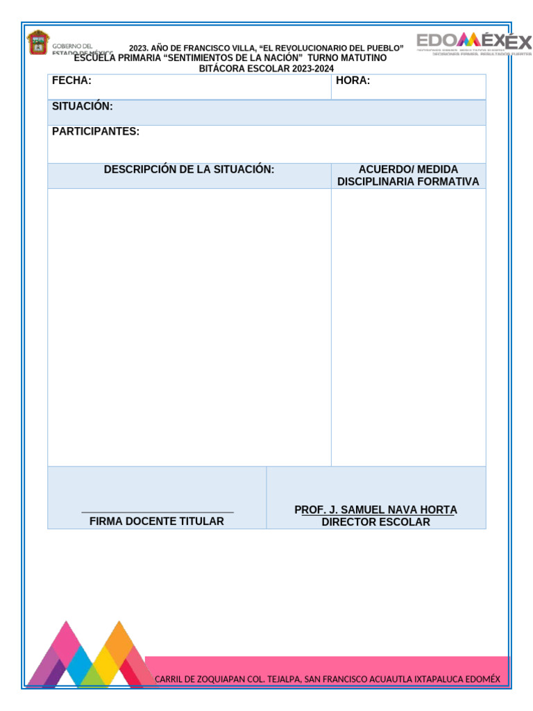 Bitácora Escolar | PDF