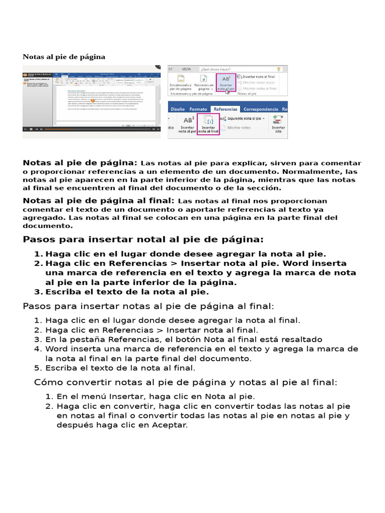 Documento notal al pie | PDF