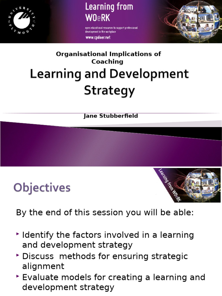 01 Learning and Development Strategy | PDF | Business | Career & Growth