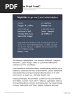 The Great Reset - World Economic Forum | PDF | World Economic Forum ...
