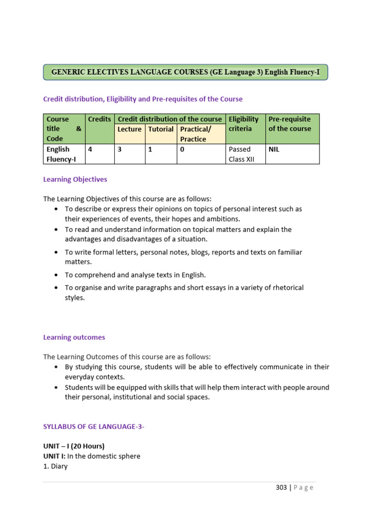 English Fluency 1 | PDF