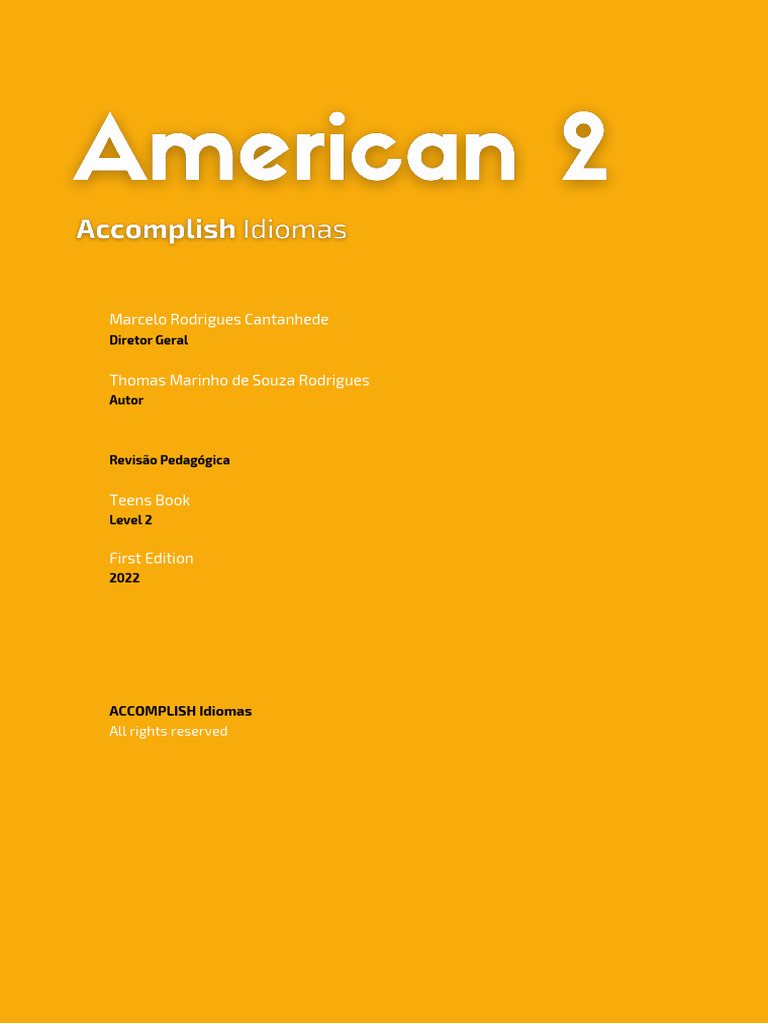 American 2 - Part A - Student's Book | PDF