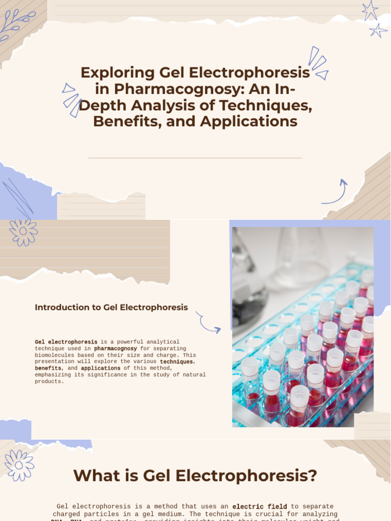 Slidesgo Exploring Gel Electrophoresis in Pharmacognosy An in Depth ...