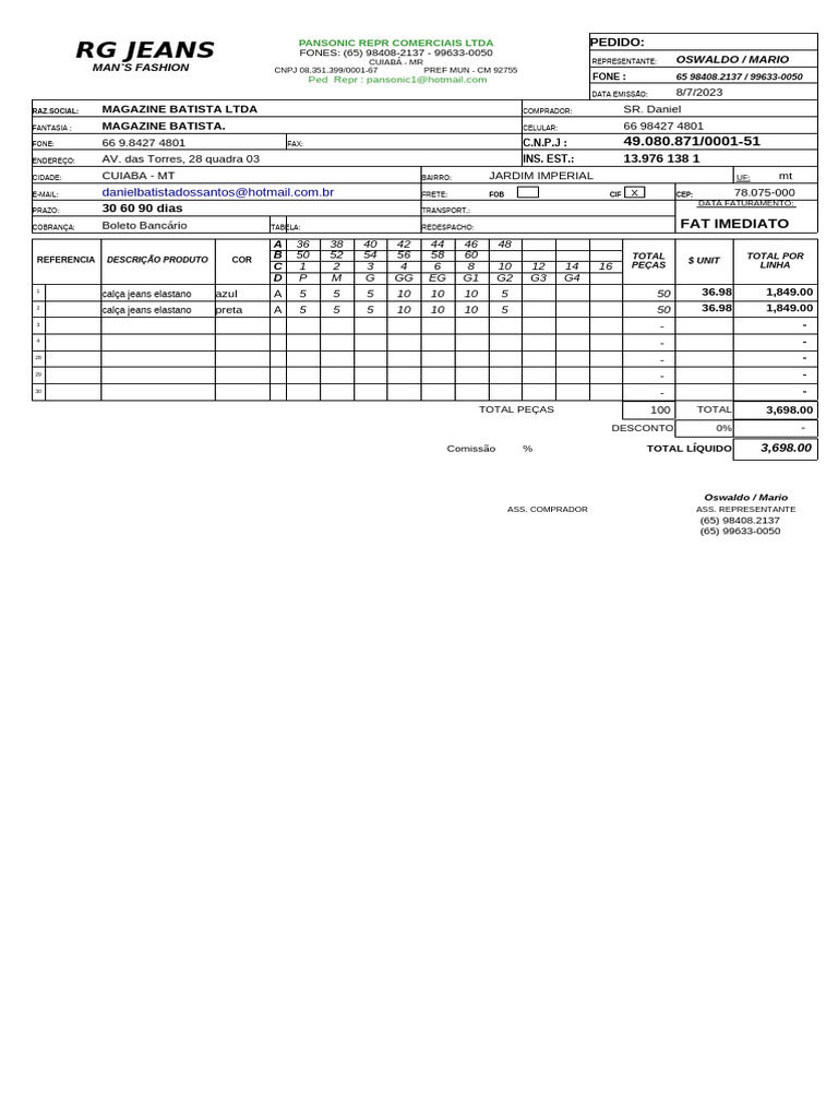 RG Jeans Ped Magazine Batista 08 Ago 2023 | PDF